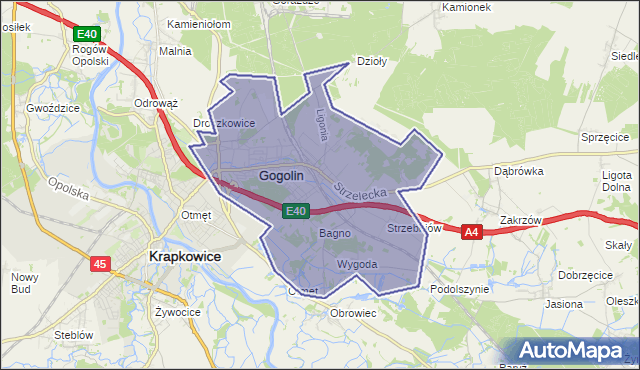 Gmina Gogolin, powiat krapkowicki, województwo opolskie na mapie Targeo
