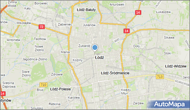 Mapa Łodzi, Łódź na mapie Targeo