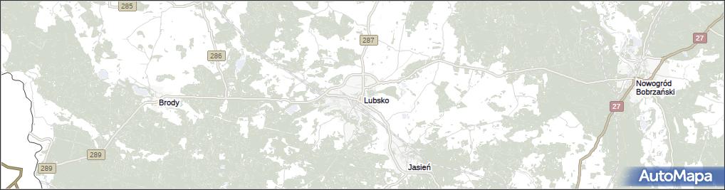 mapa Lubsko, Lubsko na mapie Targeo