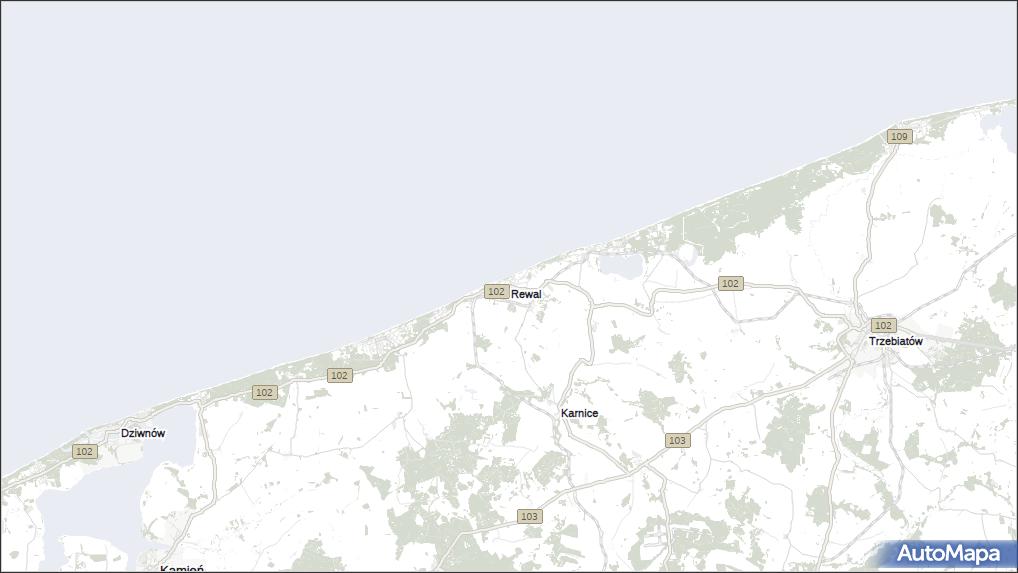 mapa Rewal, Rewal na mapie Targeo